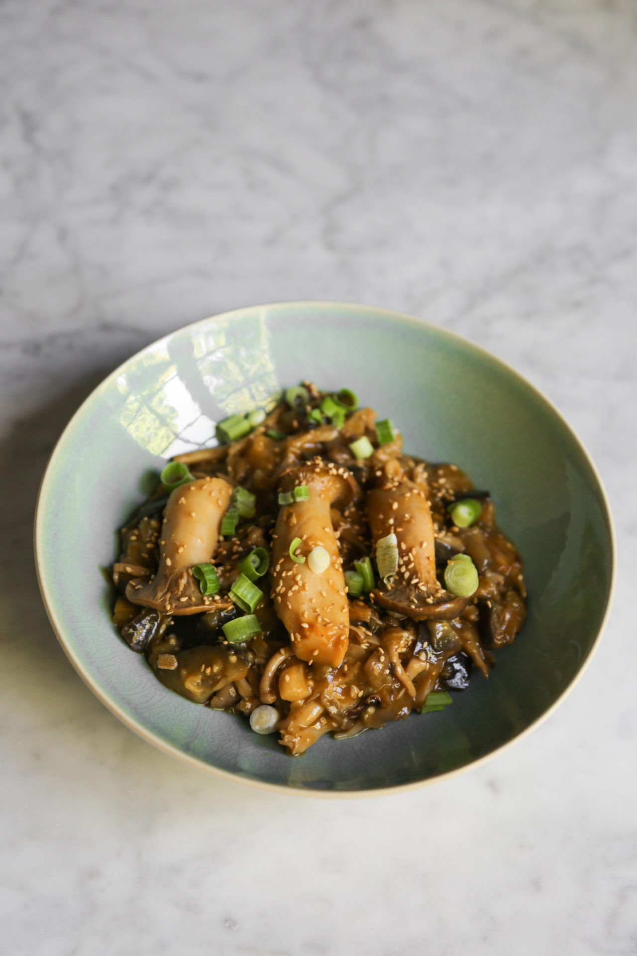 Eggplant Mushroom Toban-yaki - The Plant Collective