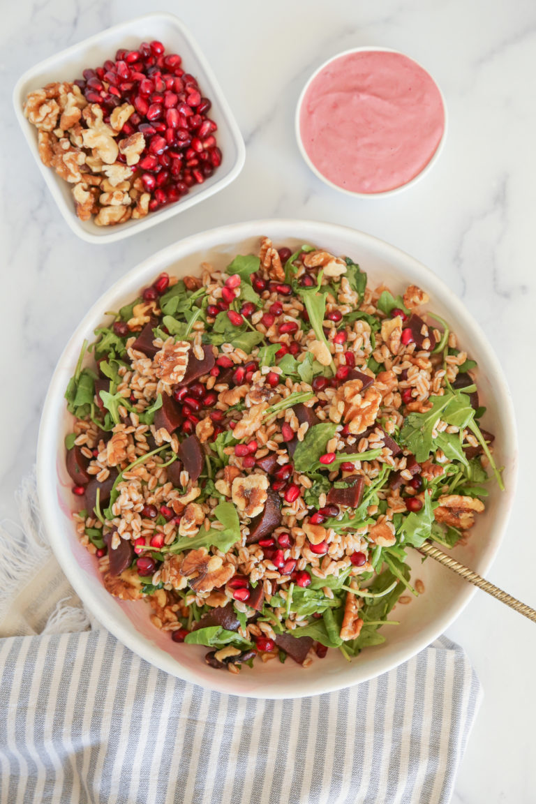 Beet + Farro Salad - The Plant Collective