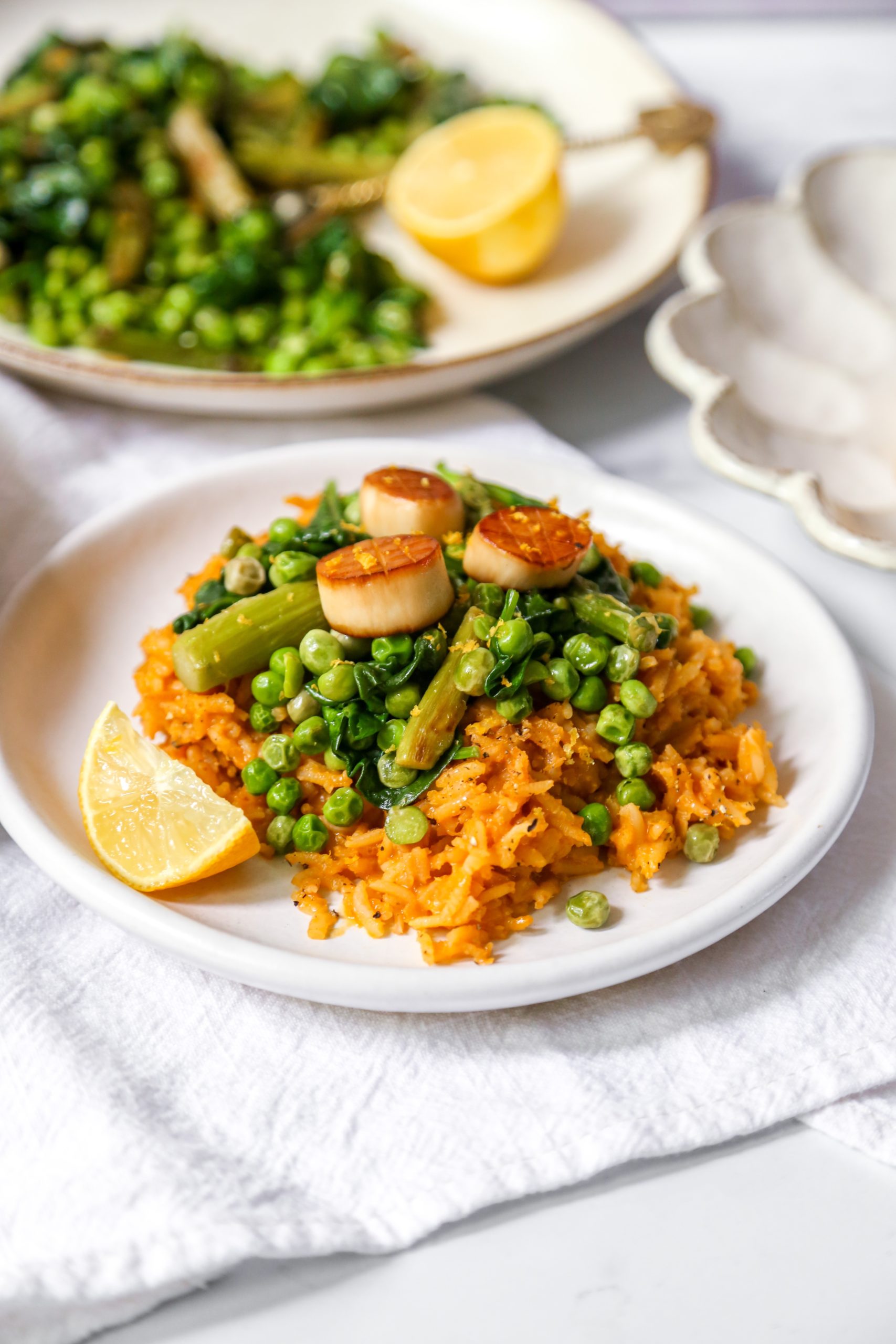 Spanish Rice with Vegan “Scallops” and Spring Vegetables - The Plant ...