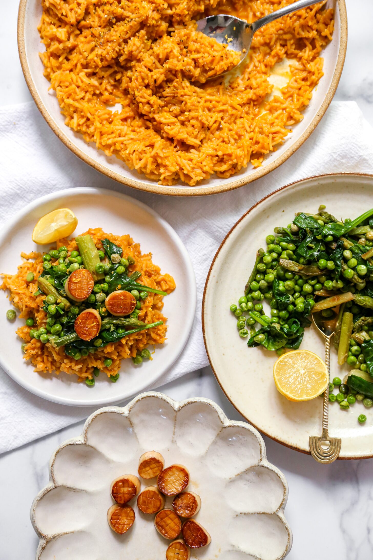 Spanish Rice with Vegan “Scallops” and Spring Vegetables - The Plant ...