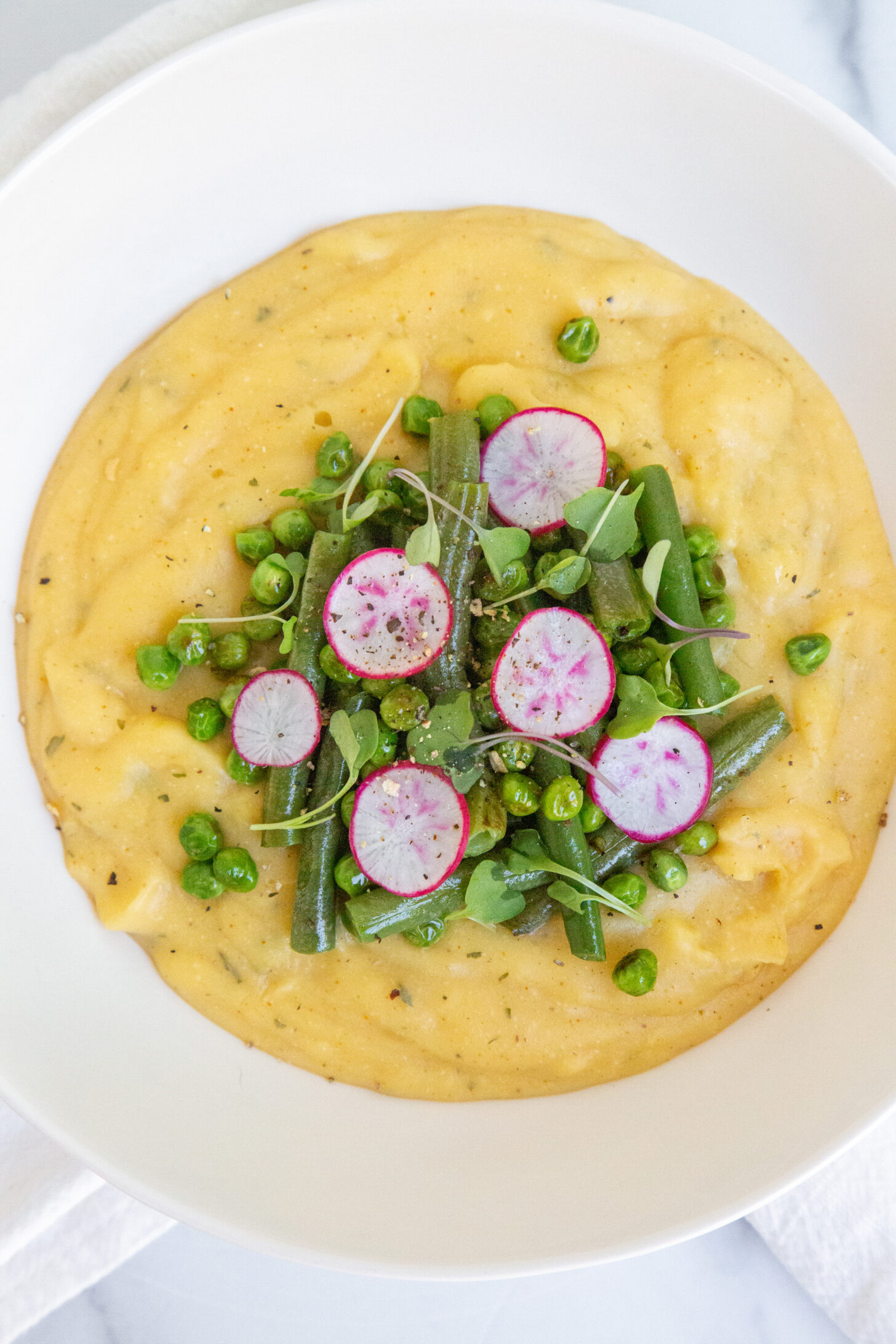 Creamy Vegetable Polenta - Vegan, GF, Low FODMAP - The Plant Collective