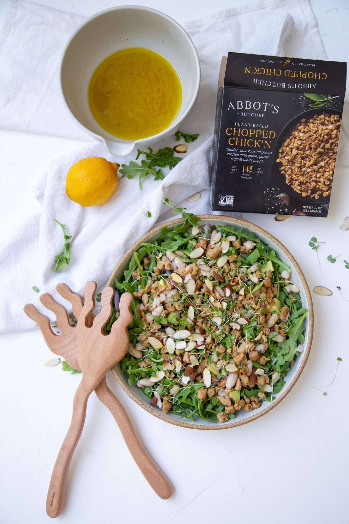 Springtime Arugula Salad with Lemon Vinaigrette - Vegan & Healthy - The ...
