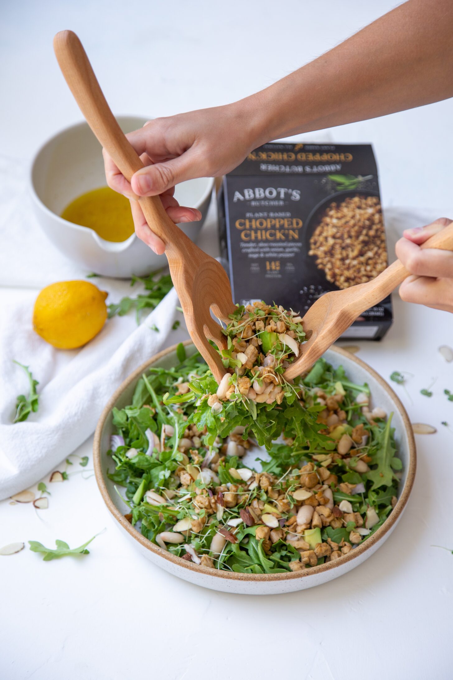 Springtime Arugula Salad with Lemon Vinaigrette - Vegan & Healthy - The ...
