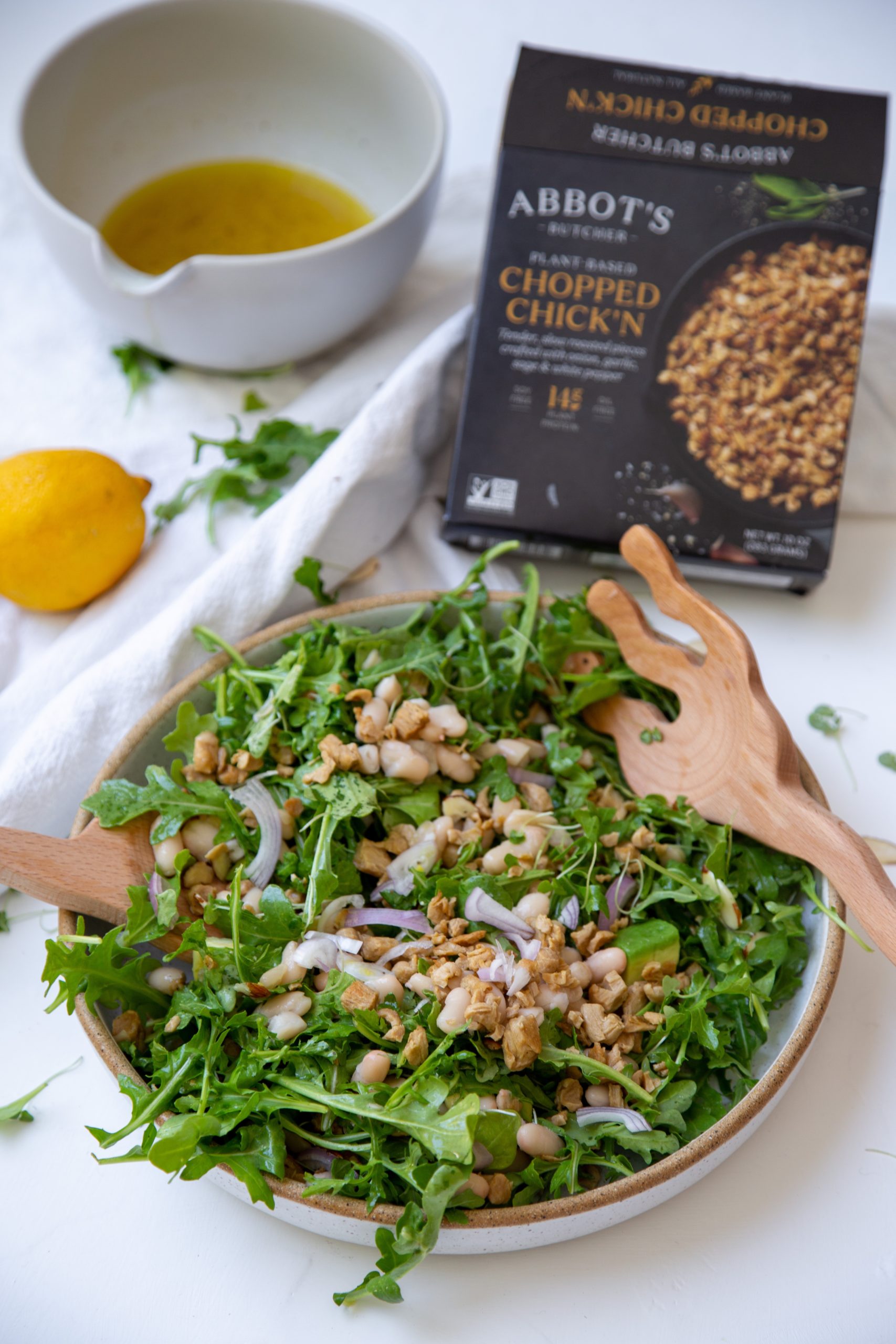 Springtime Arugula Salad with Lemon Vinaigrette - Vegan & Healthy - The ...