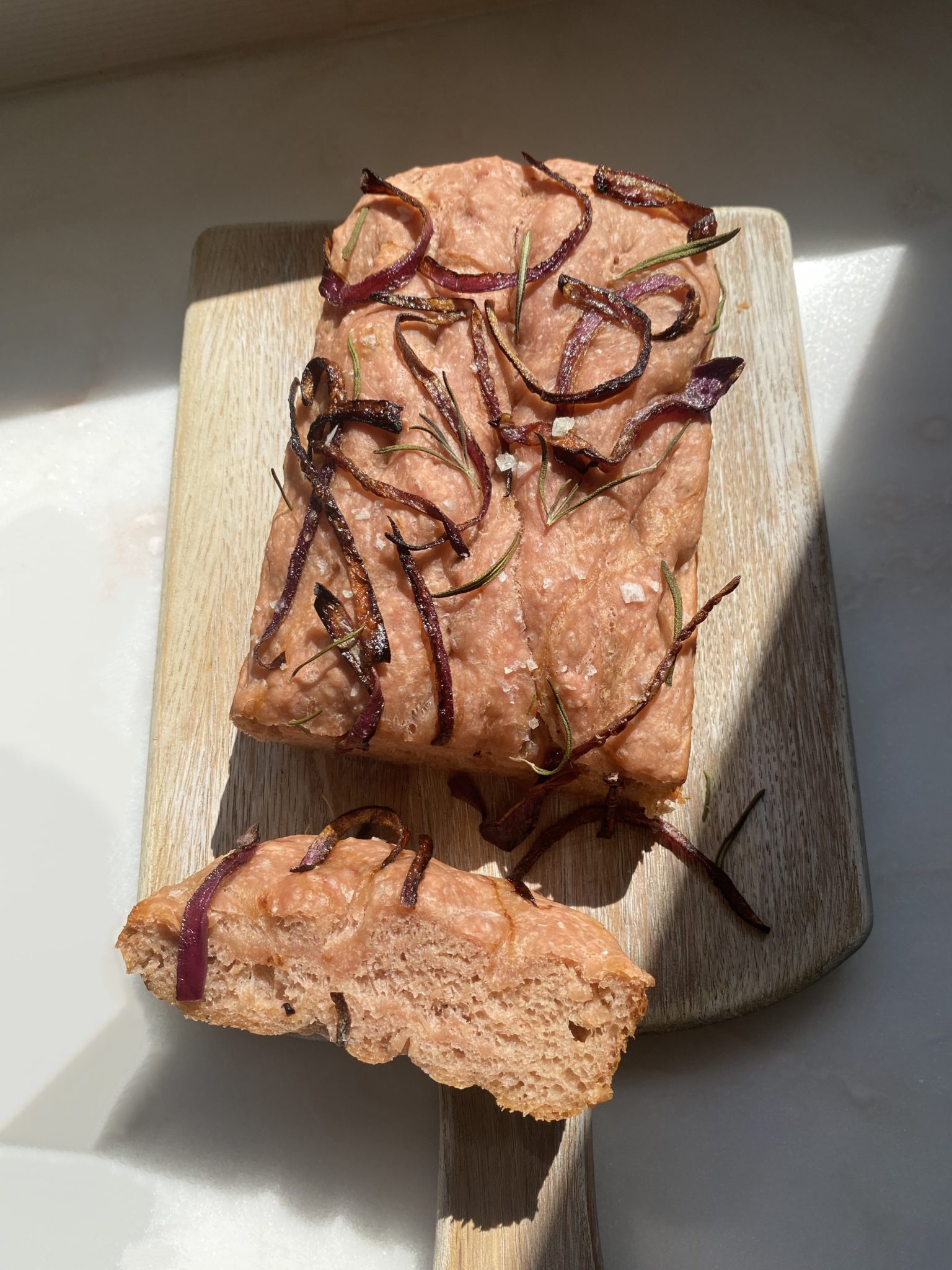 Mini Beet Focaccia - Easy and Vegan! - The Plant Collective