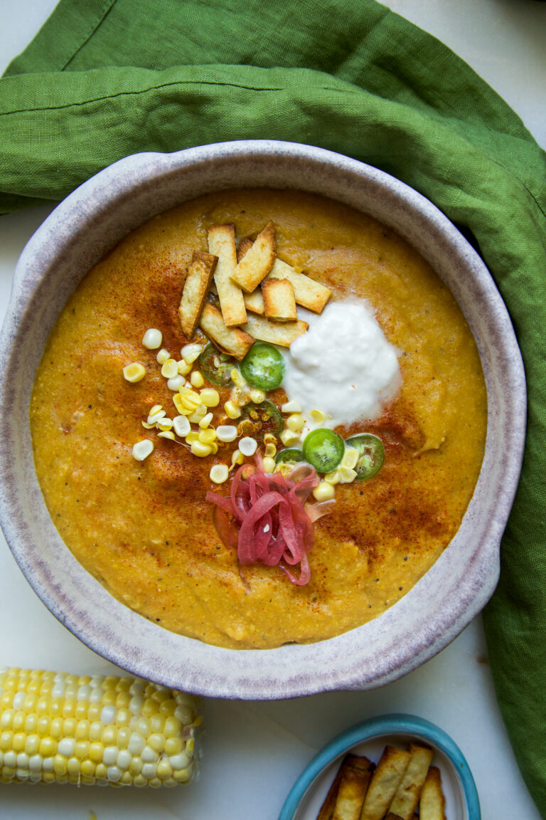 Mexican Corn Chowder - 5 Ingredients! - The Plant Collective