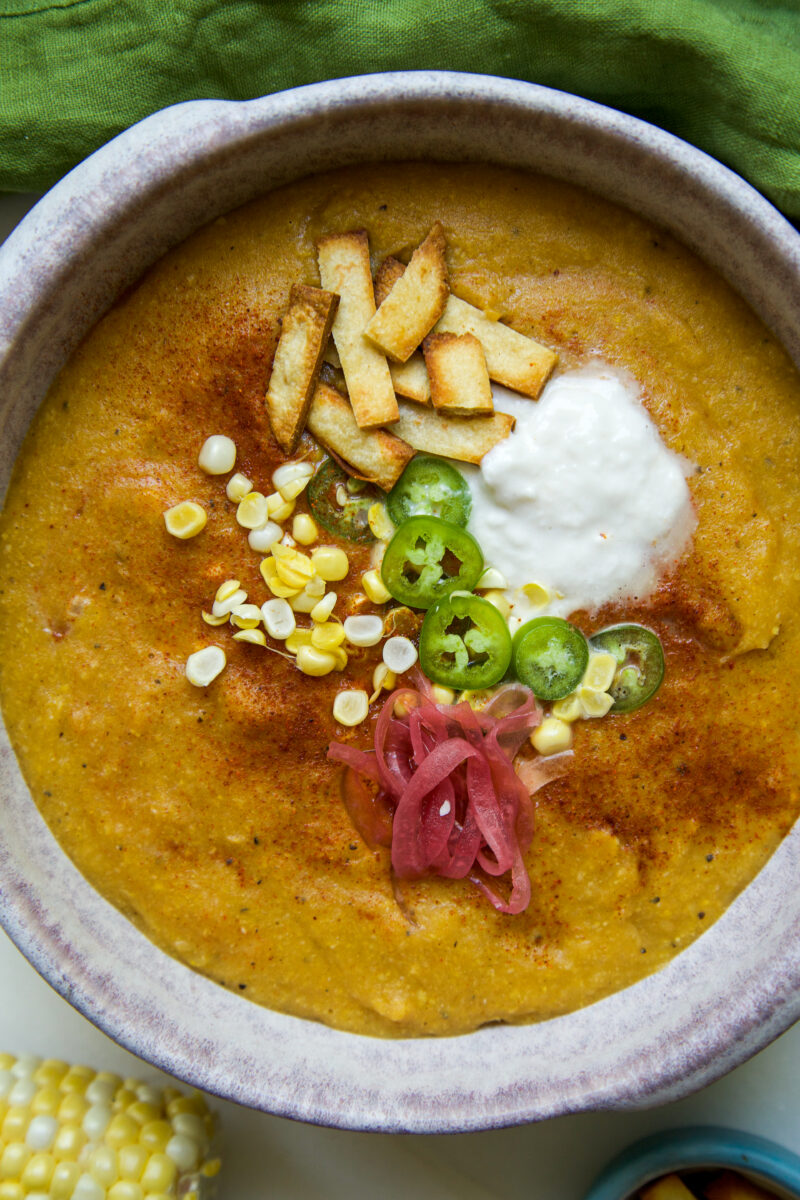 Mexican Corn Chowder - 5 Ingredients! - The Plant Collective