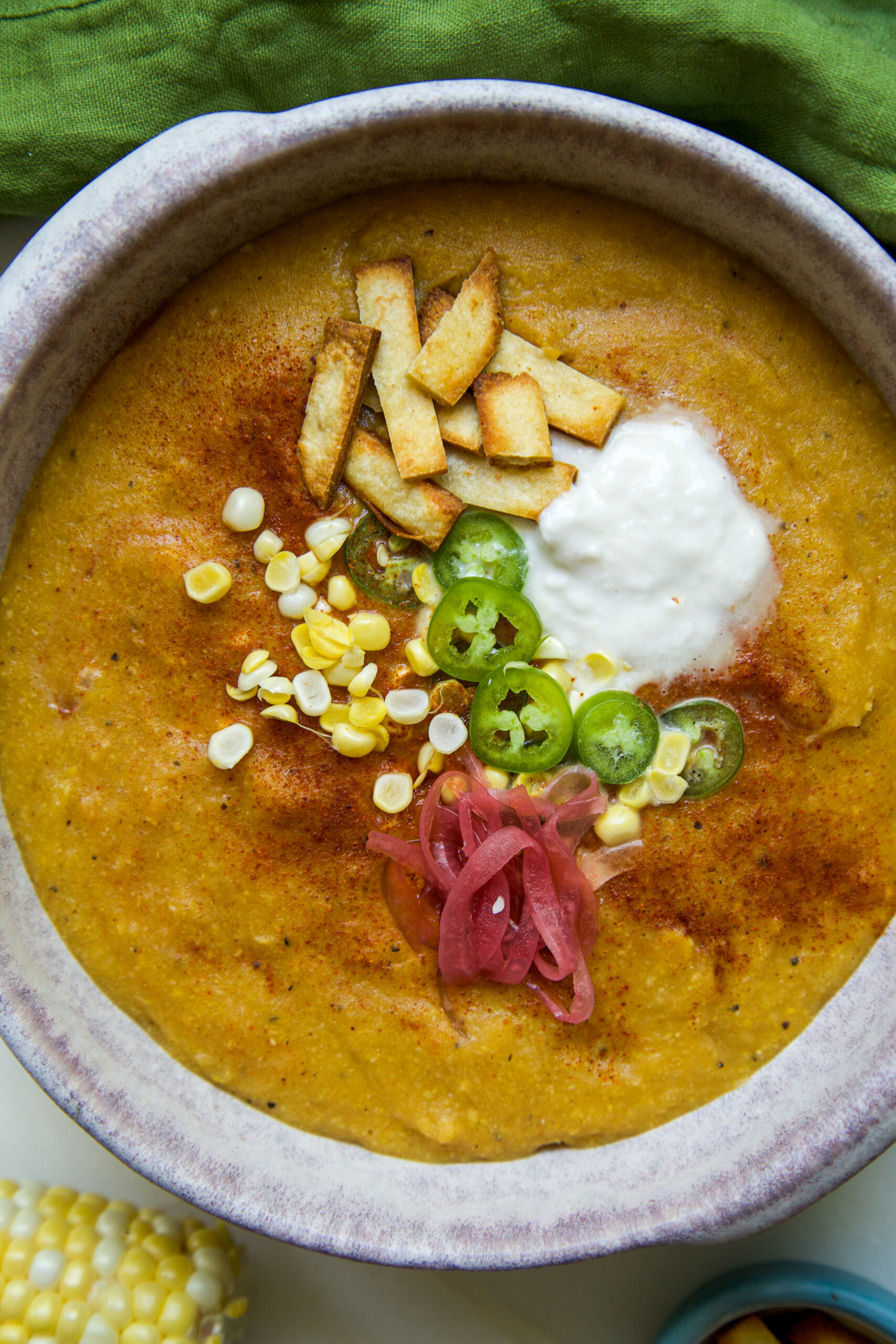 Mexican Corn Chowder - 5 Ingredients! - The Plant Collective