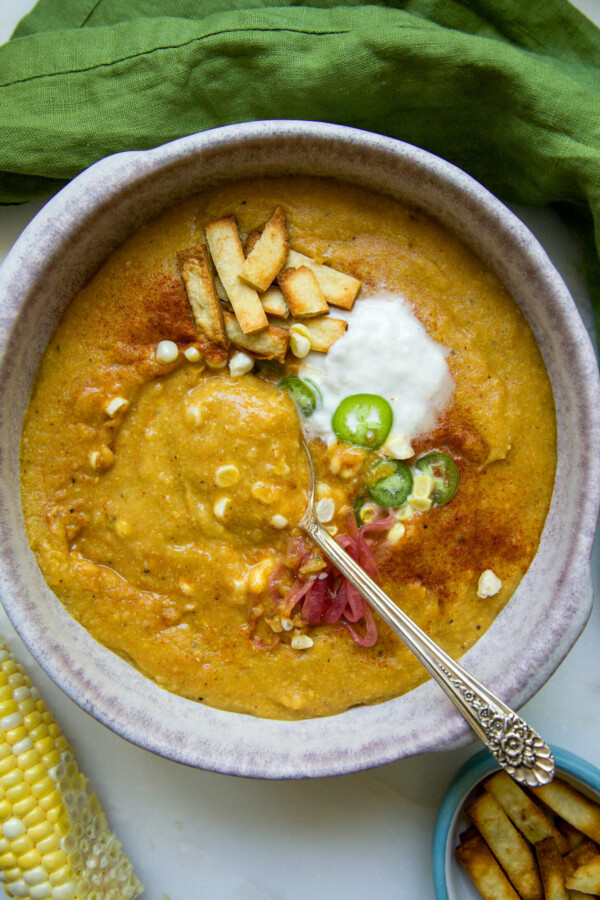 Mexican Corn Chowder - Only 5 Ingredients! - The Plant Collective