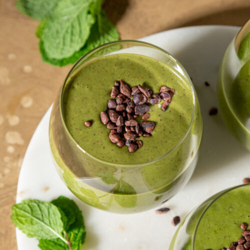 Matcha Mint Chip Smoothie - The Plant Collective